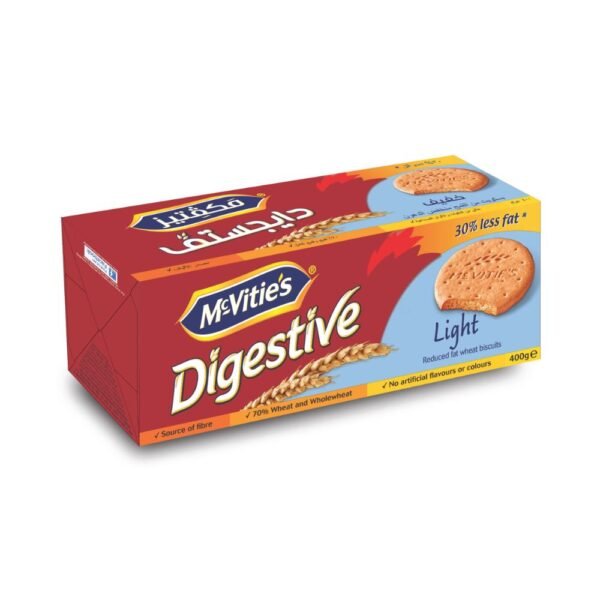 McVitie’s Digestive Original Light Wheat Biscuits 400g – Snackly